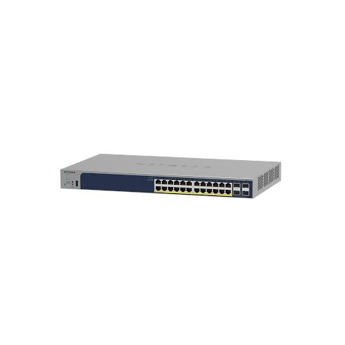 NETGEAR 24-Port Gigabit High-Power PoE+ Ethernet with 4 SFP Smart Swit ...