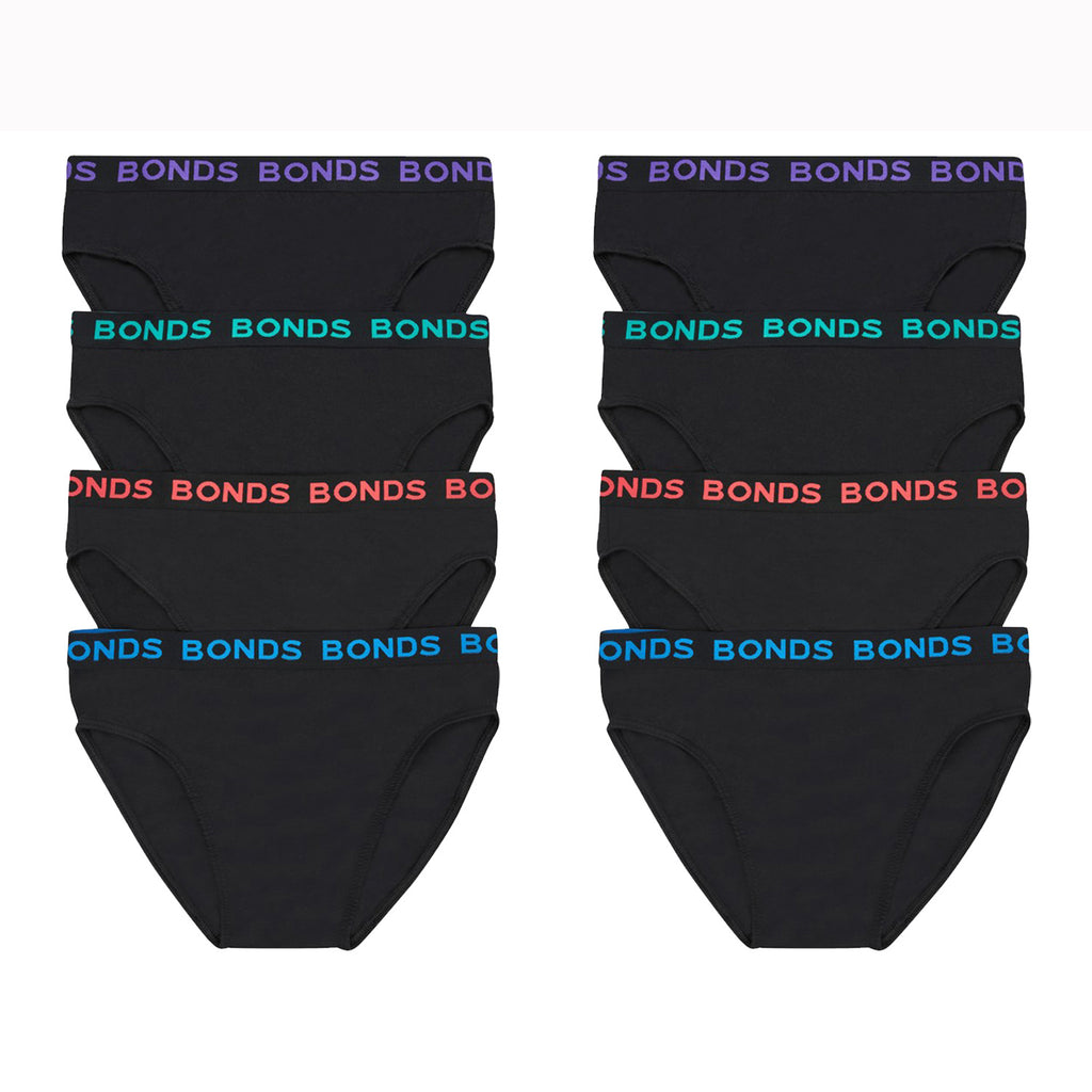 8 Pack Bonds Hipster Briefs Mens Plus Size Undies Underwear Black Bulk ...