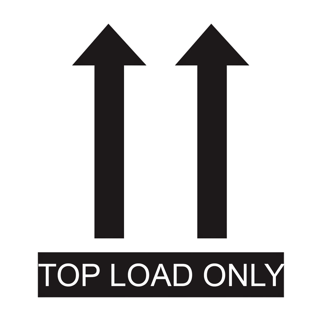 TOP LOAD ONLY ARROW Large shipping label adhesive warning mailing stic ...