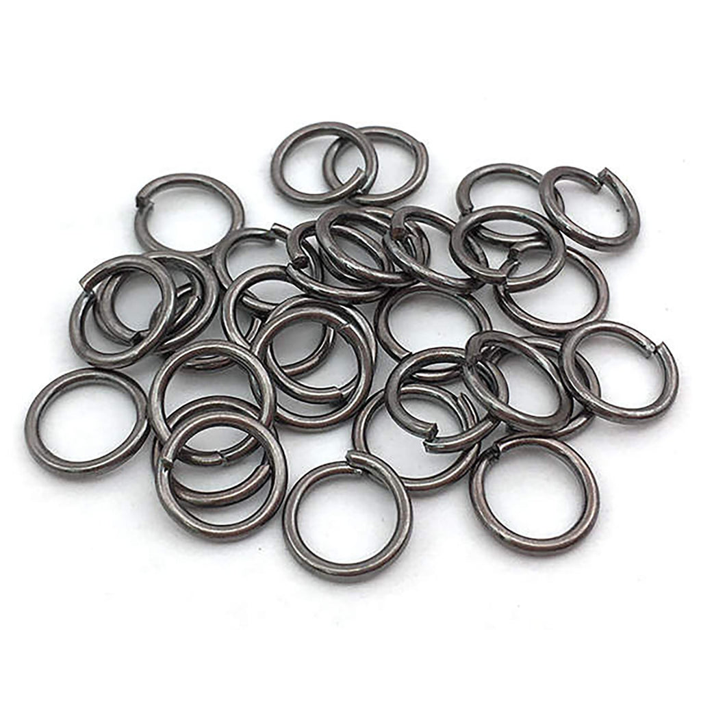 1000x Black Strong No Fade 304 Stainless Steel Open Split Jump Rings C ...